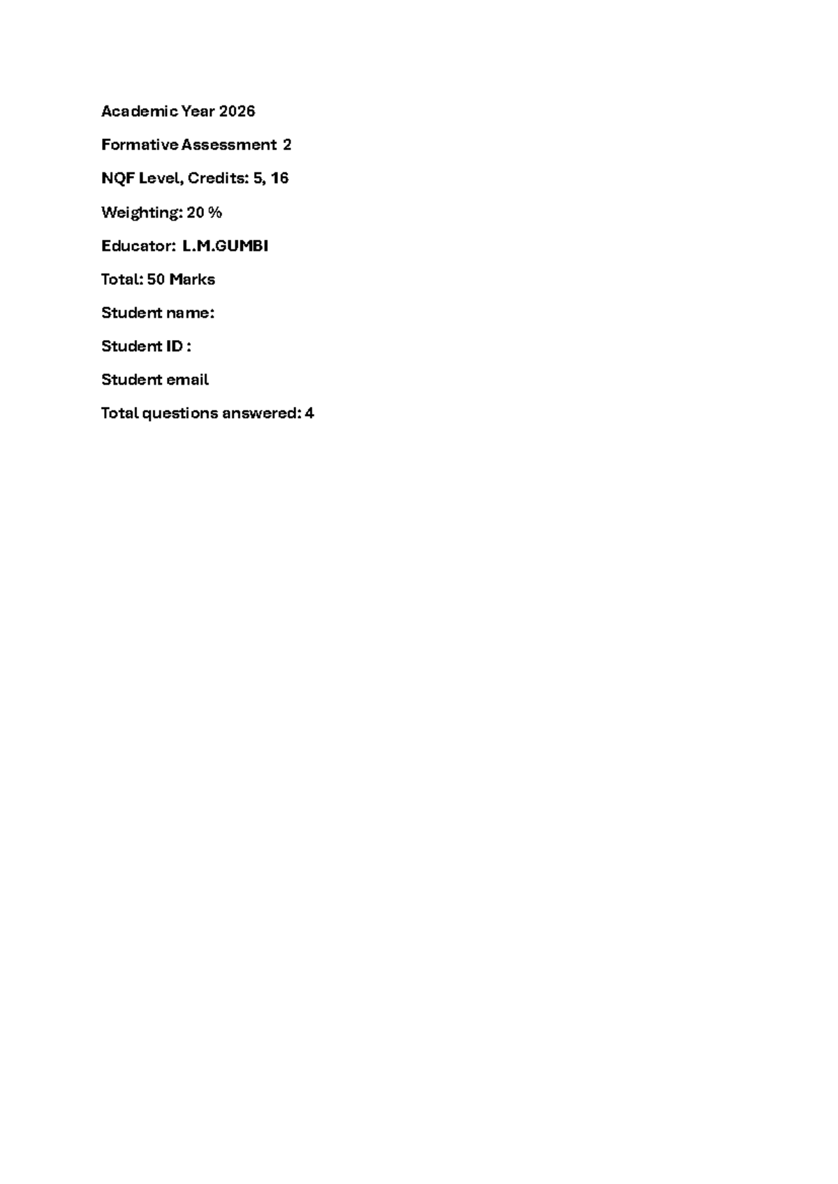 Business Management FA2 - Formative Assessment on Diversity and ...