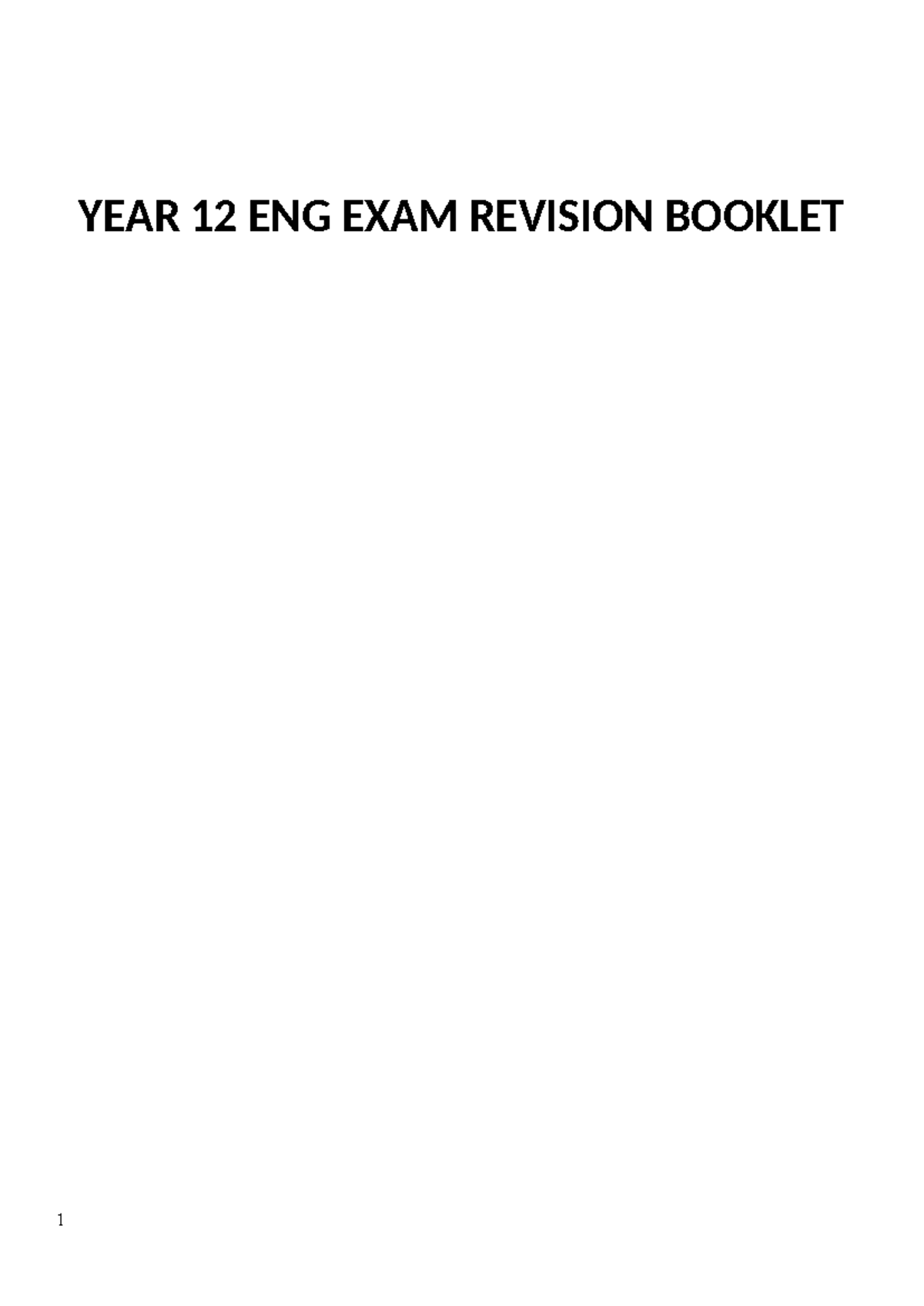 YEAR 12 ENG FINAL EXAM REVISION GUIDELINES - Studocu