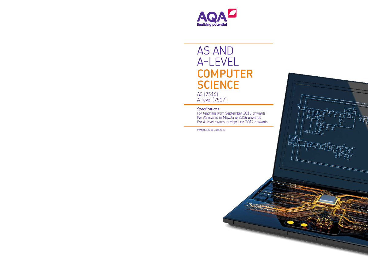 AQA AS Computer Science (7516/7517) Specification & Exam Support Guide ...
