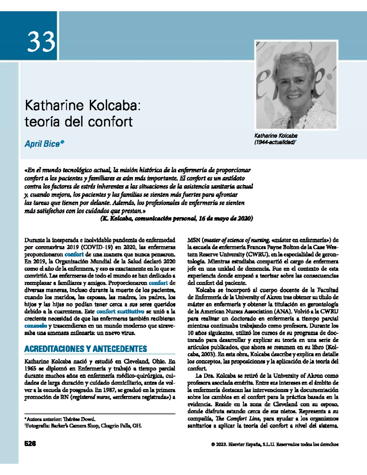 Teoría del Confort en Enfermería: Análisis de Kolcaba y sus ...