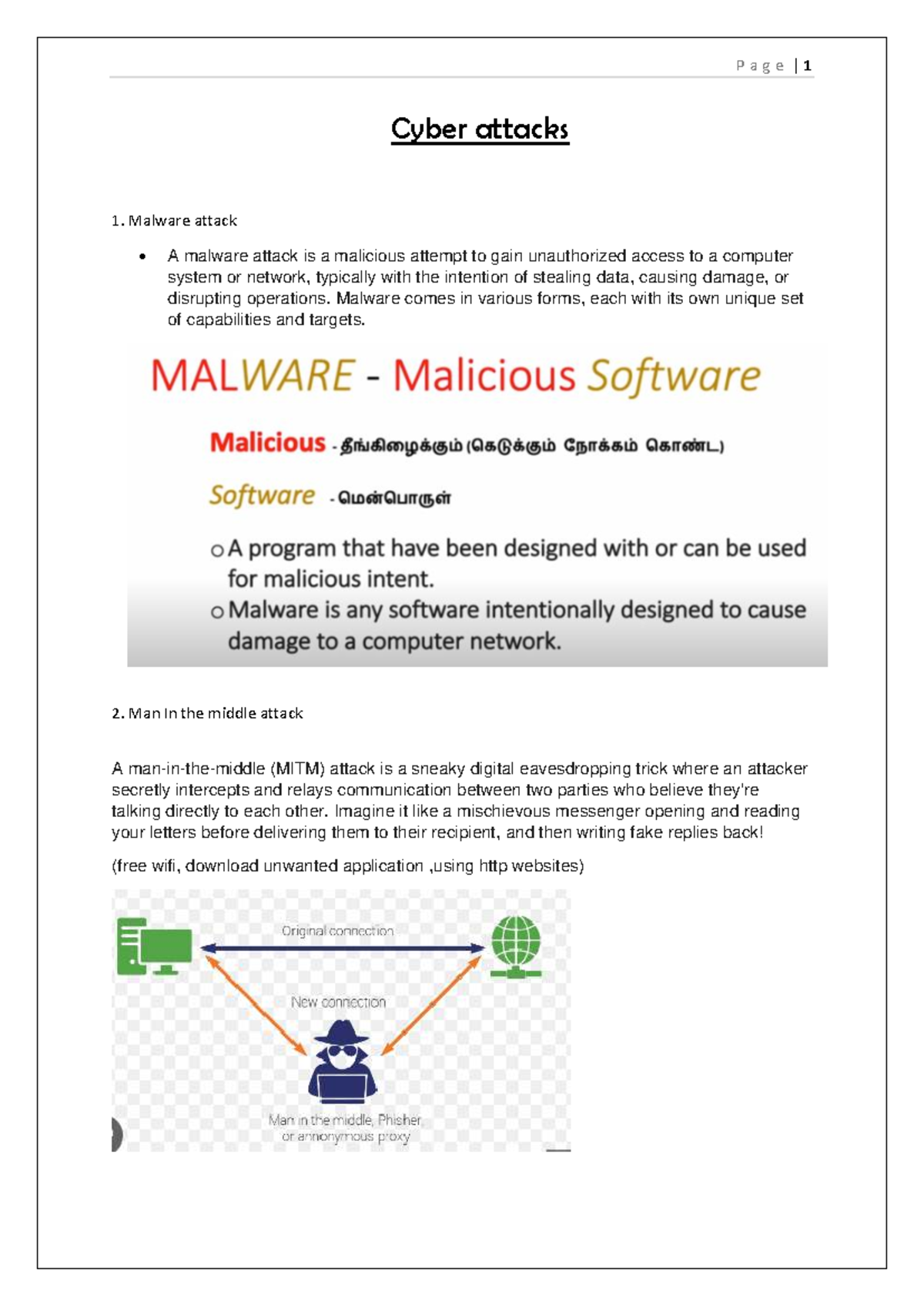 Cyber Attacks Overview - ASSIGNMENT FILES - Studocu