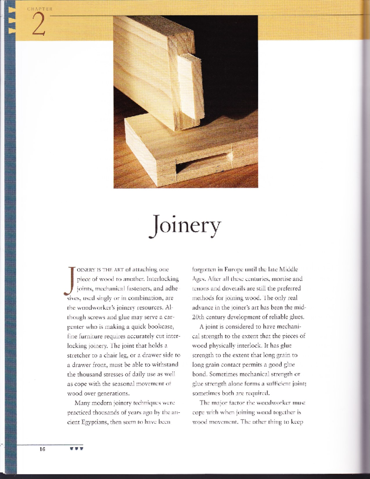 CHAPTER 2: Joinery Techniques in Woodworking Basics (KORN 3) - Studocu