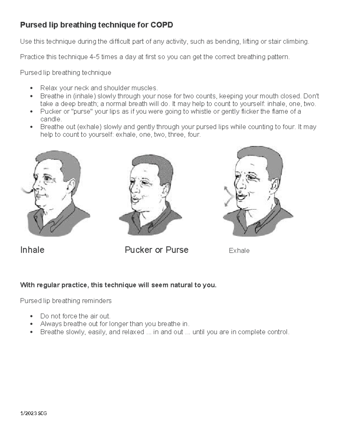 Pursed Lip Breathing Technique for COPD Management: A Guide - Studocu