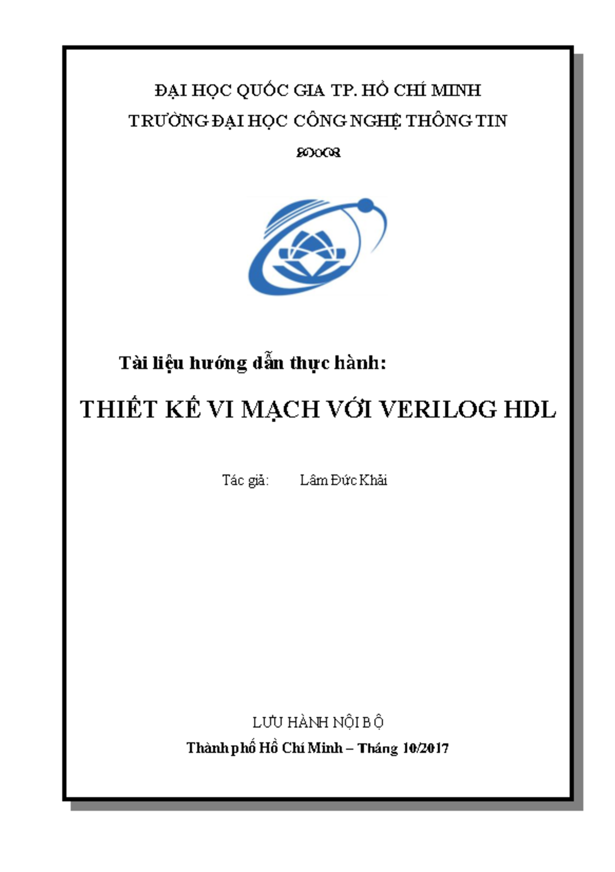 HDTH Thiet ke vi mach voi Verilog HDL 2017 1009 - ĐẠI HỌC QUỐC GIA TP. HỒ CHÍ MINH TRƯỜNG ĐẠI ...