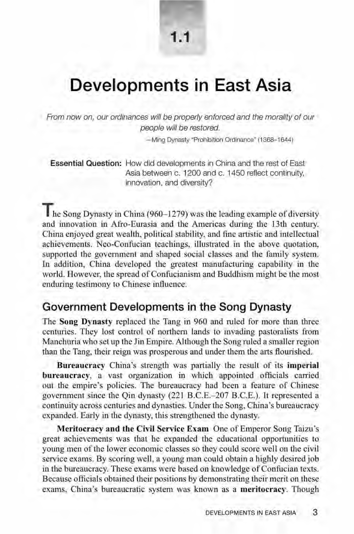 Developments in East Asia (c. 1200-1450): Continuity, Innovation, and ...