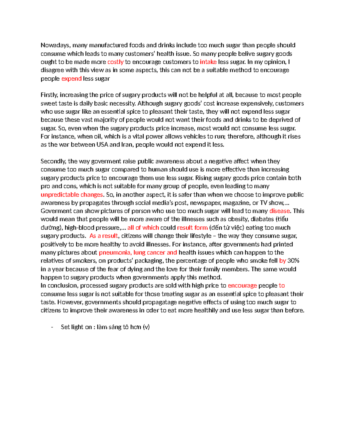 TASK 2 - The Impact of Sugar Pricing on Consumption Habits - Studocu
