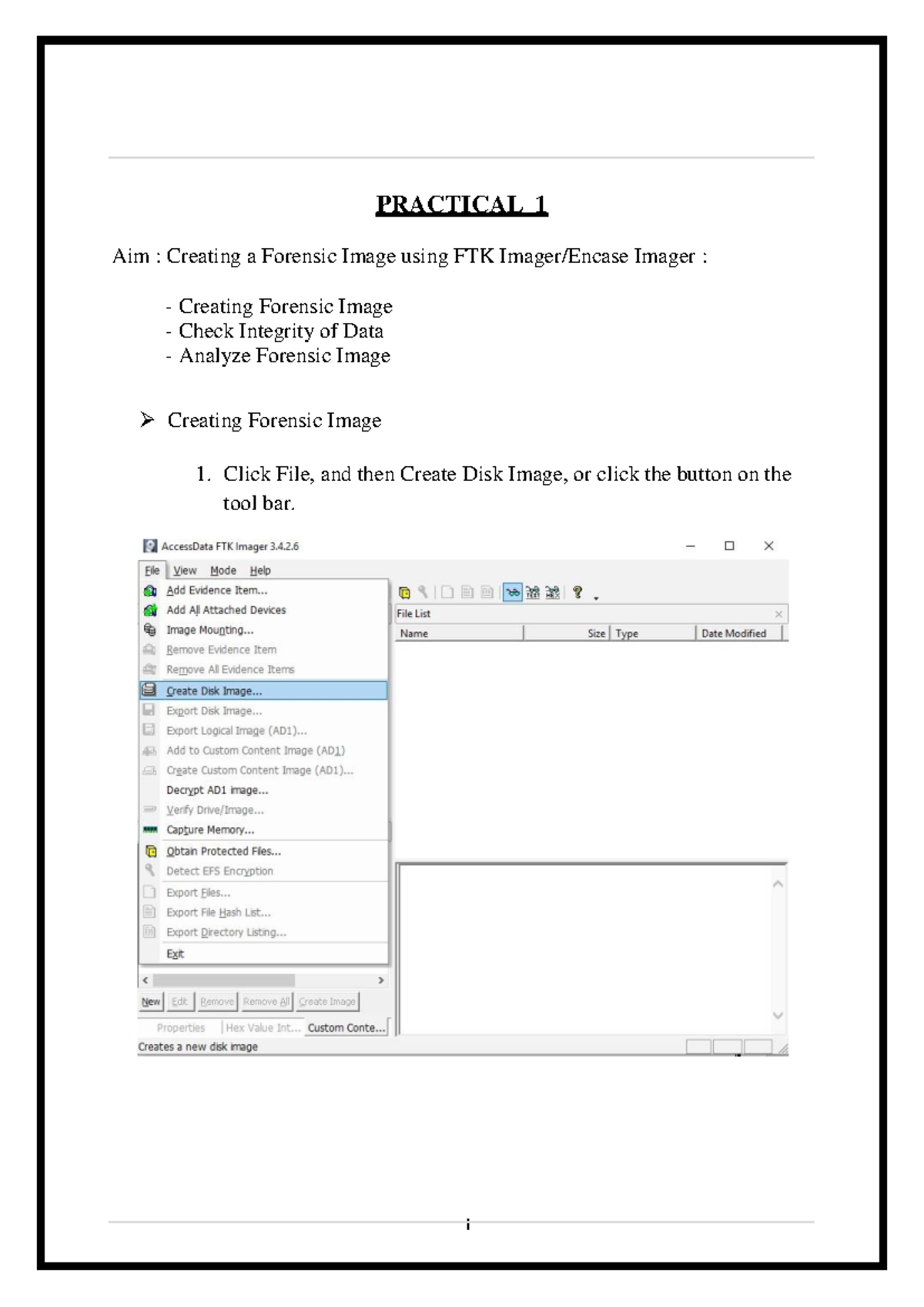 Cyber Forensics Practical Guide: Imaging & Analysis Techniques - Studocu