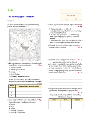 Unit 5 Test Standard B - Wydawnictwo MacMillana sprawdzian - Unit 5 ...