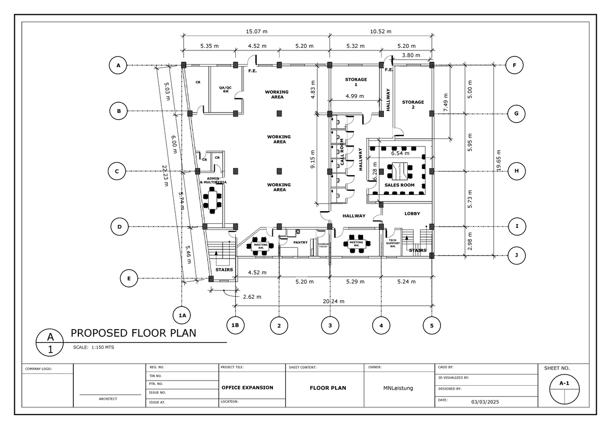 MNL Office Expansion Floor Plan - Proposed Layout Details - Studocu