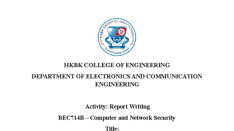 BEC714B Report on The CIA Triad and Its Limitations in Modern Security Models - Studocu