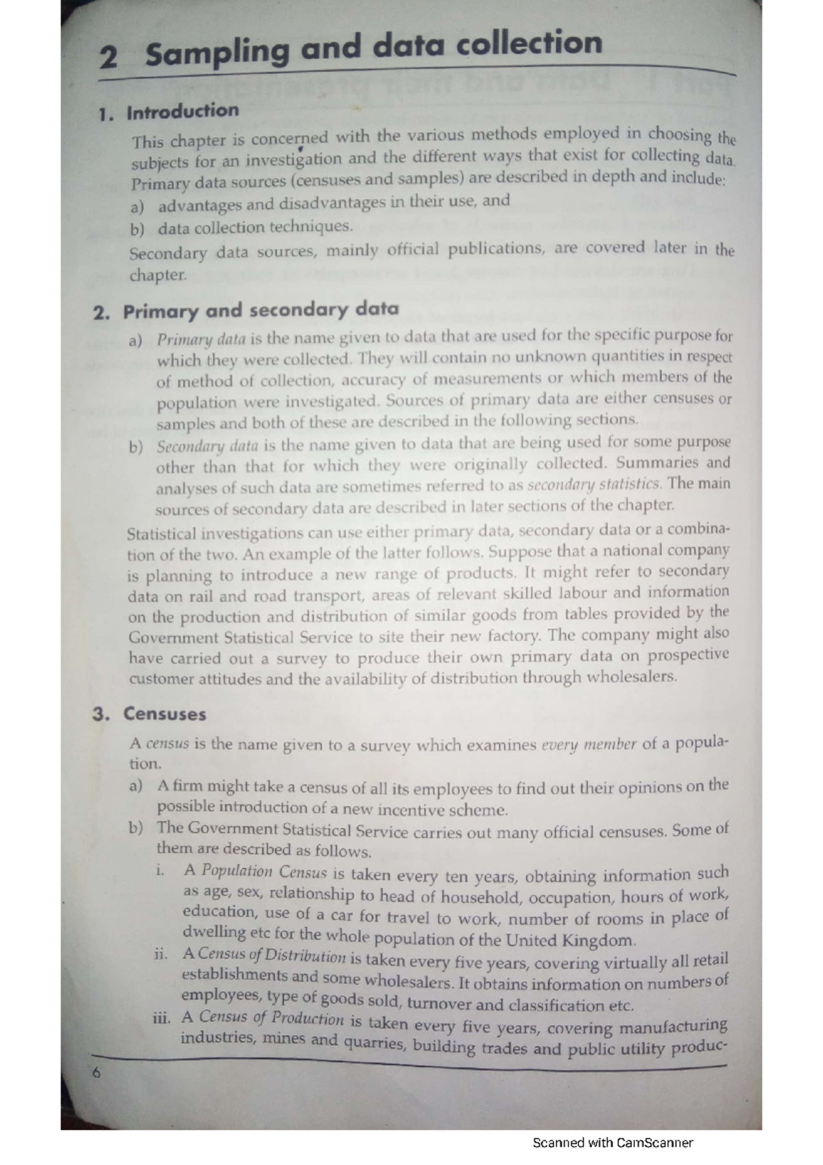 Statistics 1 - Sampling and data collection - Human Resources Management - Studocu