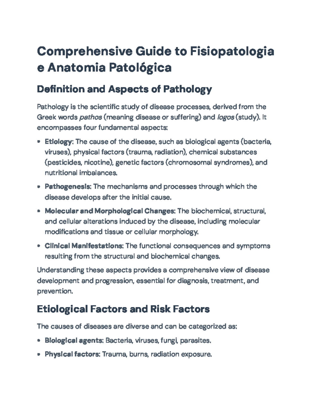 Comprehensive Overview of Pathology: Mechanisms of Disease & Healing ...