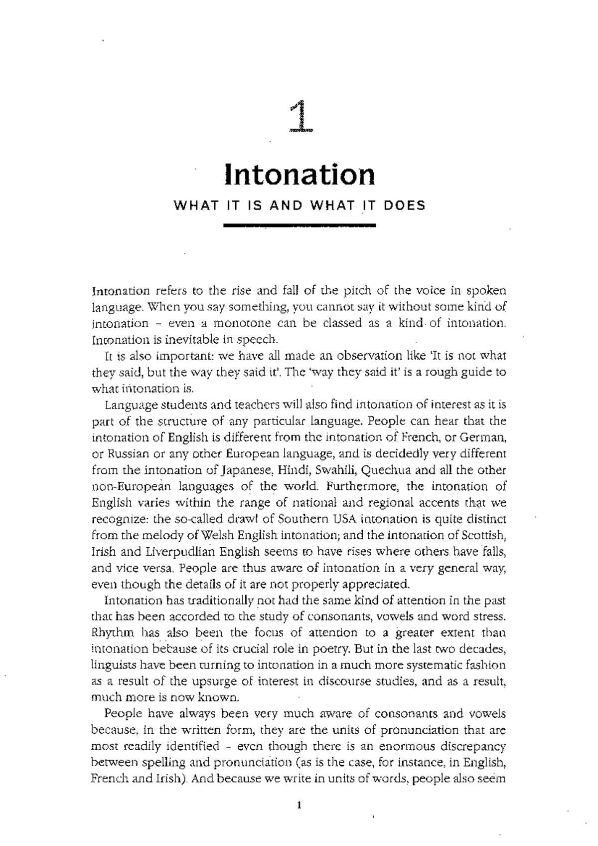 Intonation - Tench - intro a la entonacion - 1 Intonation WHAT IT IS ...