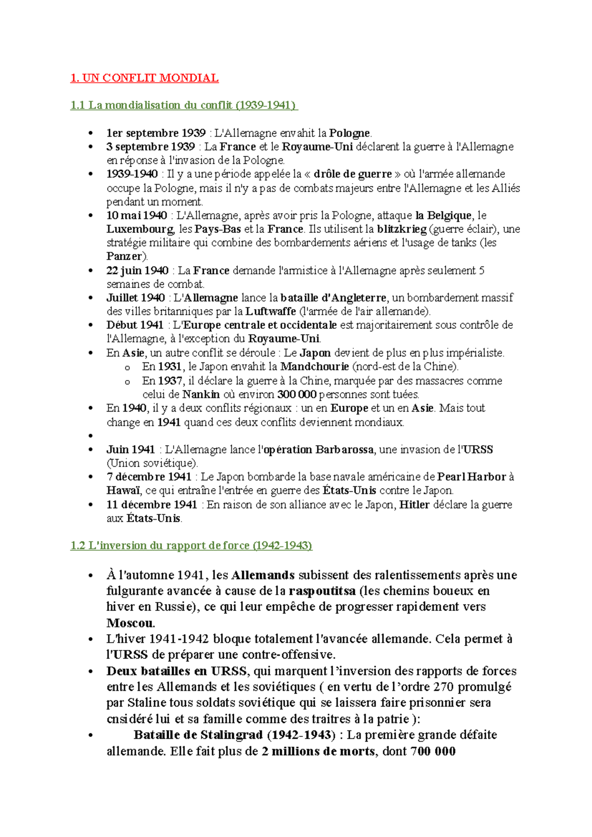 2GM - Résumé des cours sur la Seconde Guerre mondiale et le nazisme ...