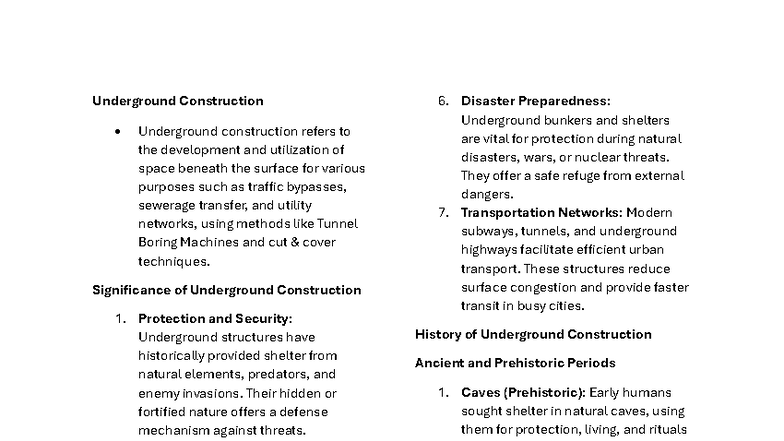 Ceelec 1 - Underground Construction: Methods, History, and Significance ...