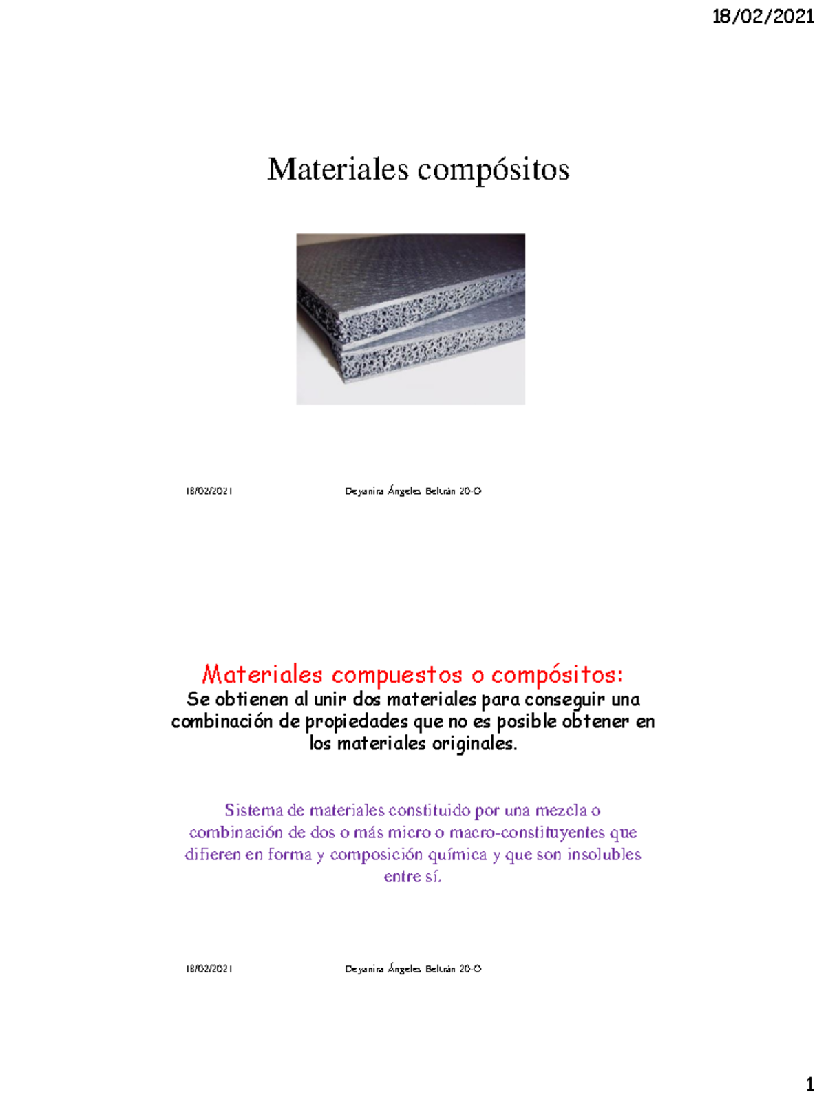 Materiales Compósitos: Propiedades y Aplicaciones - UYCBUAY - Studocu