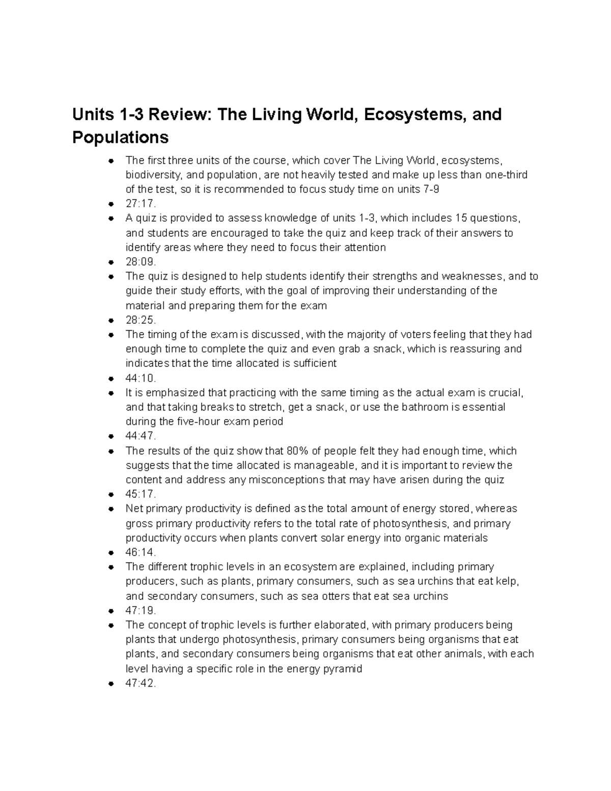Environmental Science Exam Review: Units 1-9 Insights & Tips - Studocu