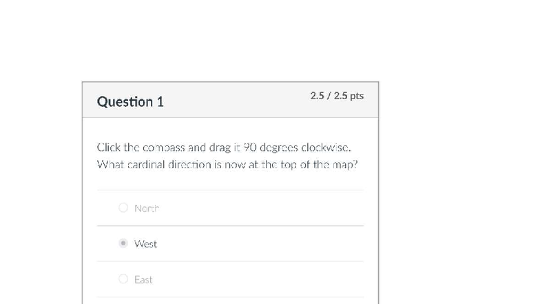 CONS 127 - Quiz on Cardinal Directions and Geography Concepts - Studocu