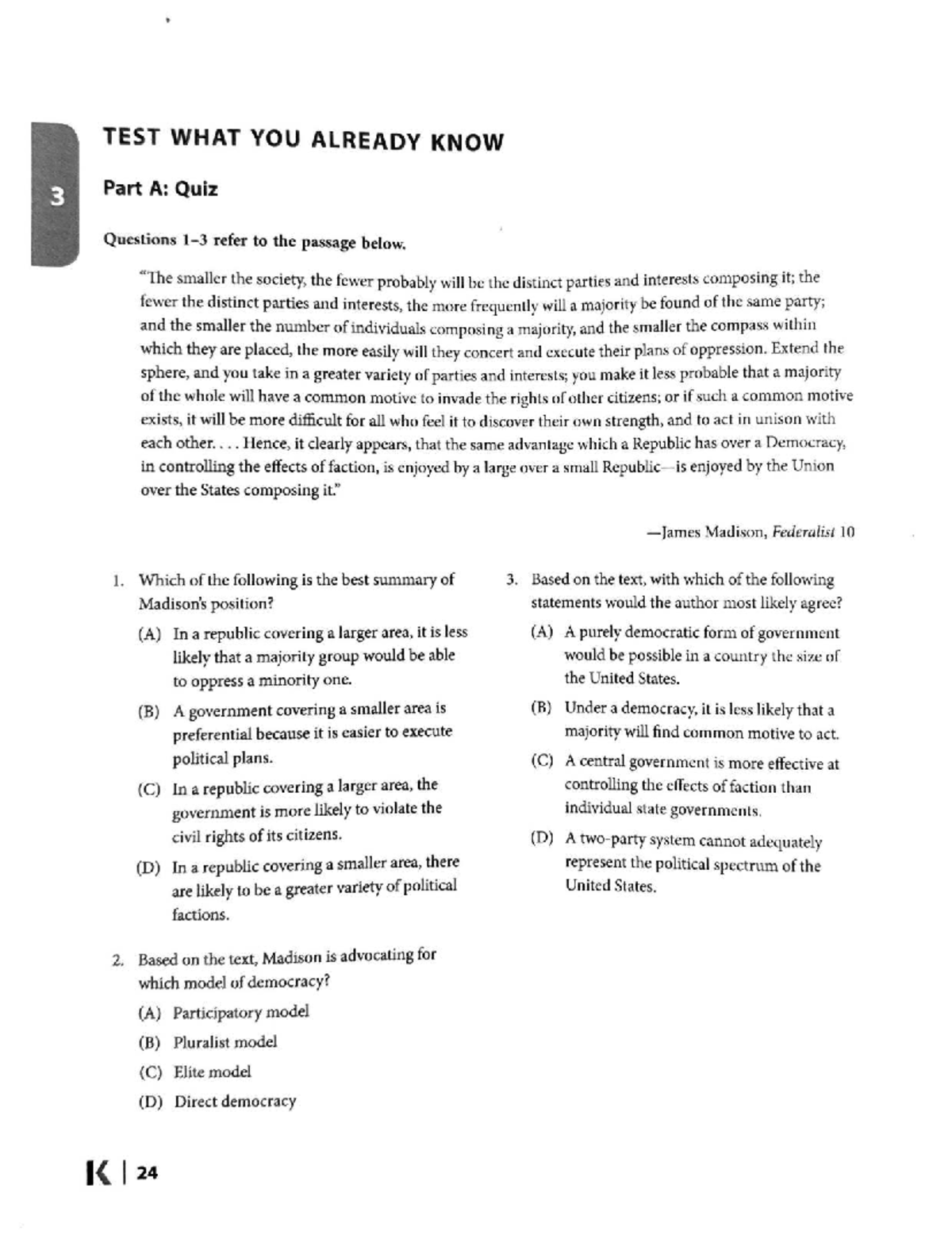 Kaplan U1 MCQ - US History: Quiz Questions & Key Concepts - Studocu