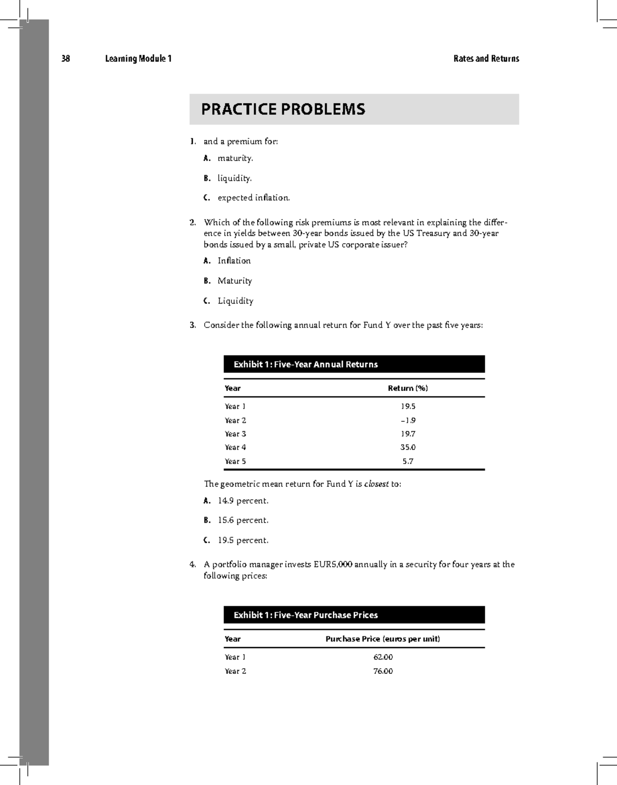 CFA L1 QM Chapter 1 Practice Problems and Solutions - Studocu