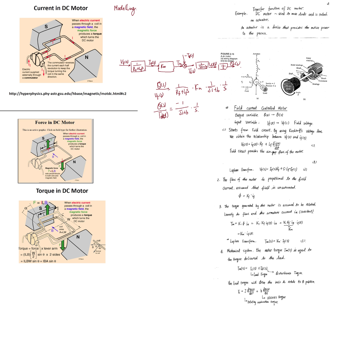 DC Motor Modelling and Transfer Function Analysis (ENGR 101) - Studocu