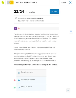 Conflict Resolution Unit 3 Milestone - Conflict Resolution Unit 3 Milestone 8/27/ 1 Select the ...