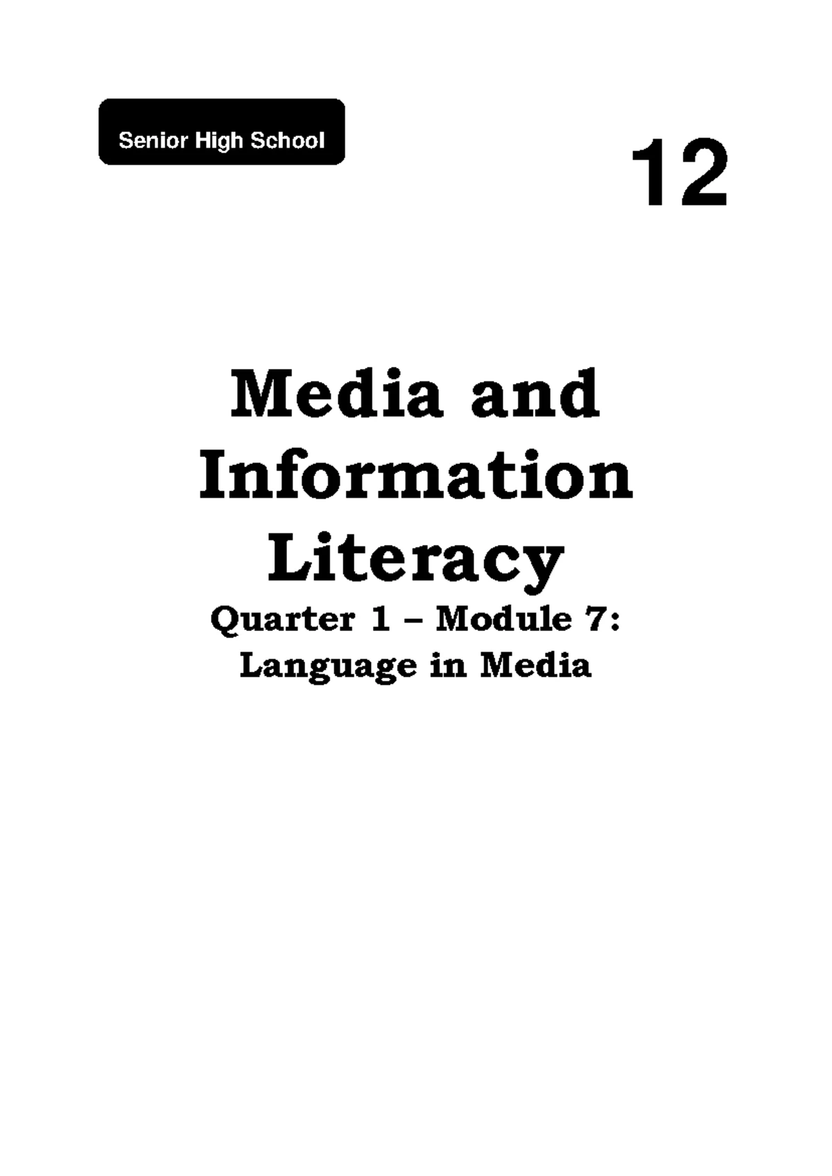 Q1 MIL Module 3: Responsible Use of Media and Information - Studocu