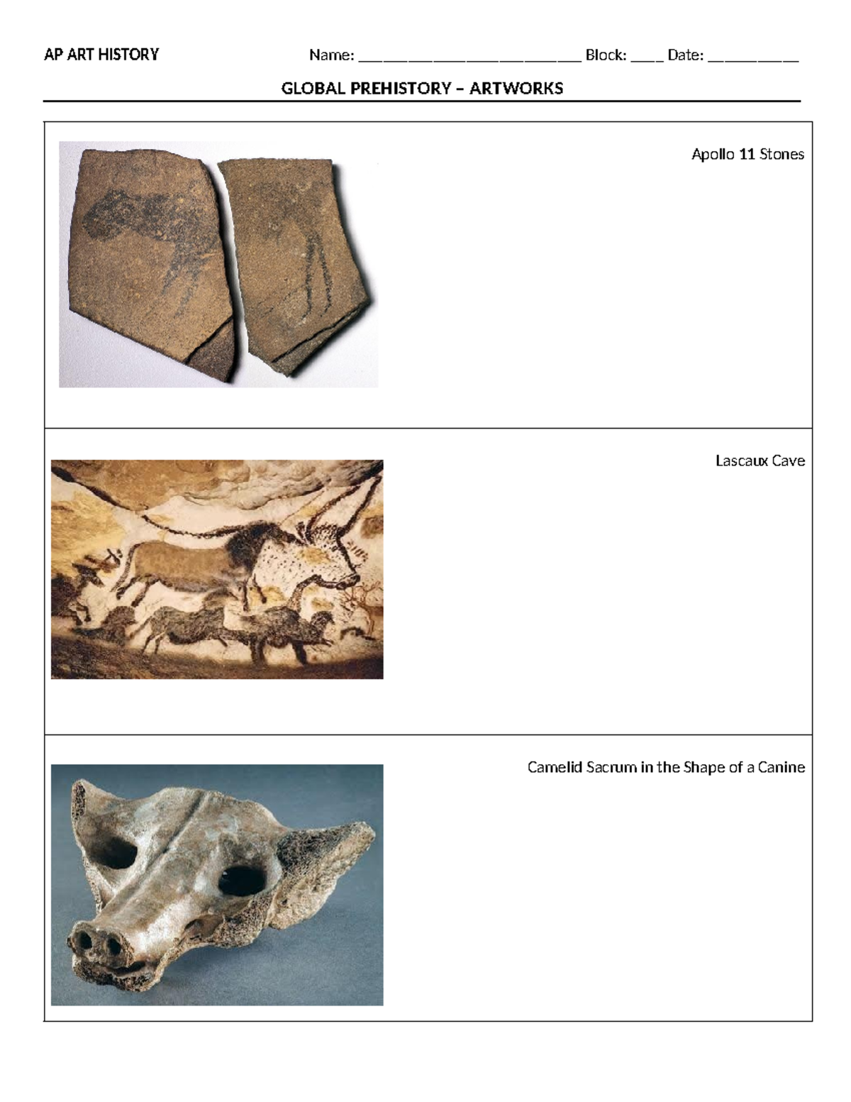 Global Prehistory – Artworks - JPNS1612 - GLOBAL PREHISTORY – ARTWORKS ...