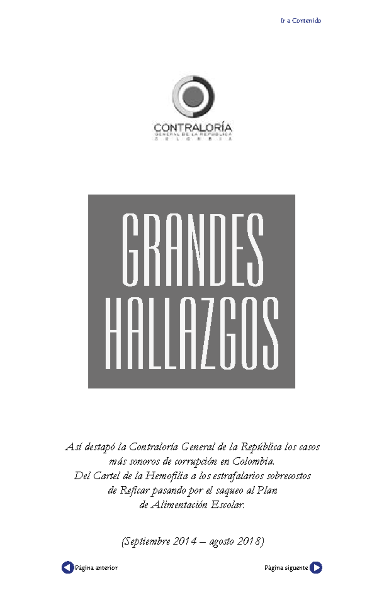 Libro Grandes Hallazgos CGR - Así destapó la Contraloría General de la ...