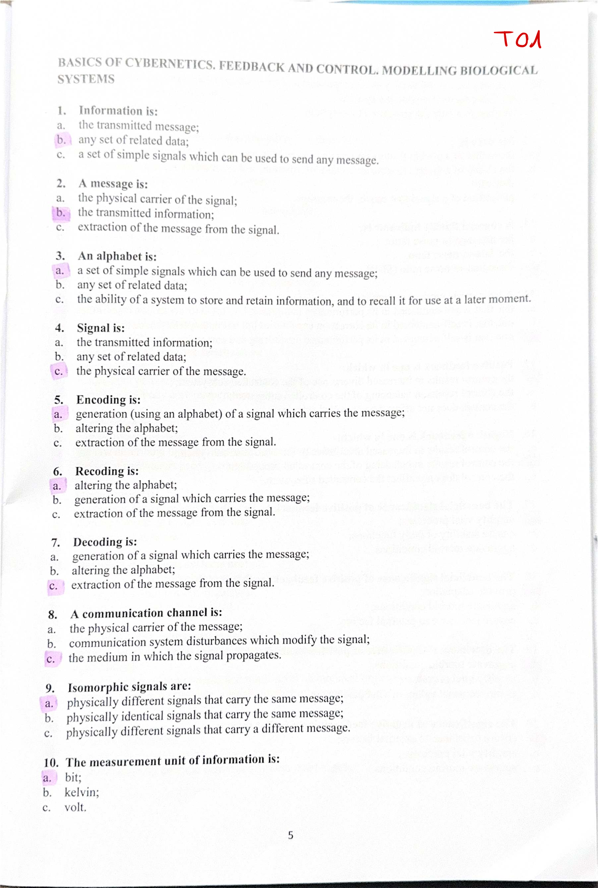 Biophysics 101: Key Concepts and Principles (Topics 1-10) - Studocu