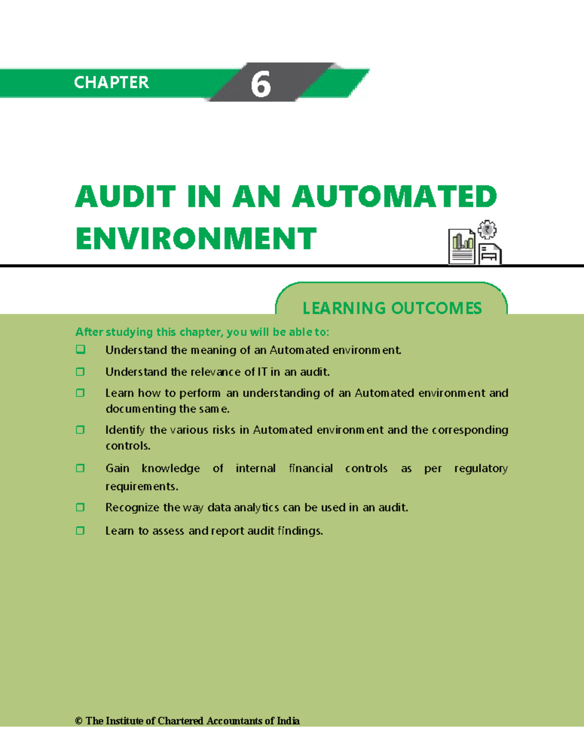 Chapter 6 - Auditing in Automated IT Environments: Challenges ...