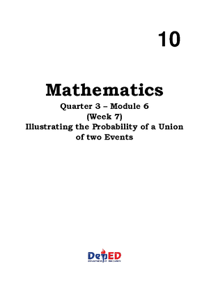 8 Q3 Math - Module 8 for Quarter 3 Mathematics 10 - i Mathematics ...