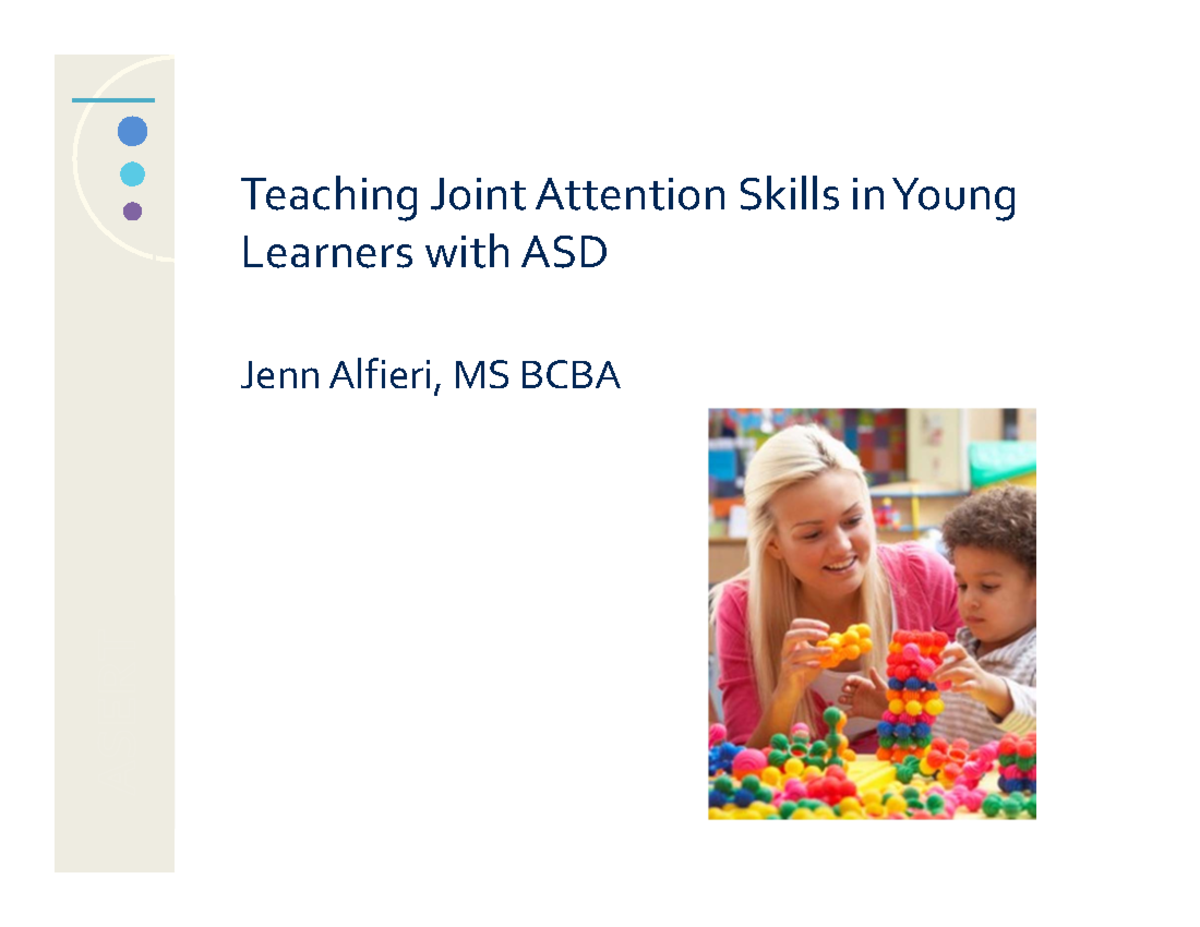 Joint Attention - basics - ppt - 18773 - Teaching Joint Attention ...