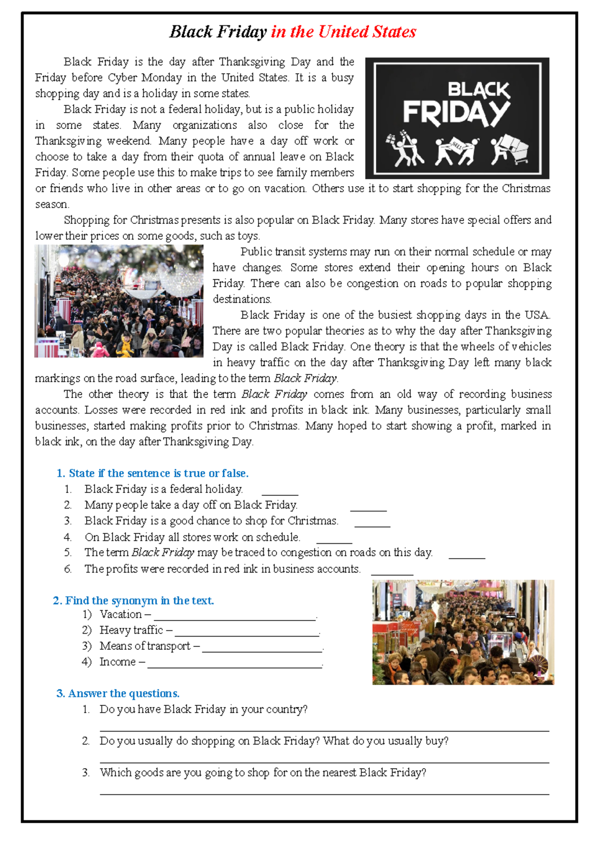 Black-friday-in-the-united-states-reading-comprehension-exercises ...