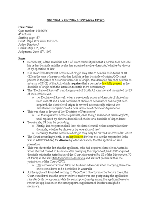 Mthembu v Letsela Case Summary - Mthembu v Letsela and Another 2000 (3 ...