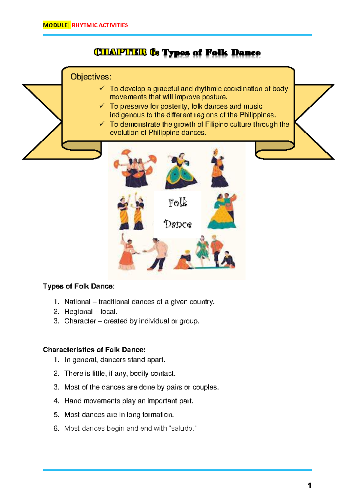 Chapter 6 - Exploring Types of Folk Dance and Their Characteristics ...