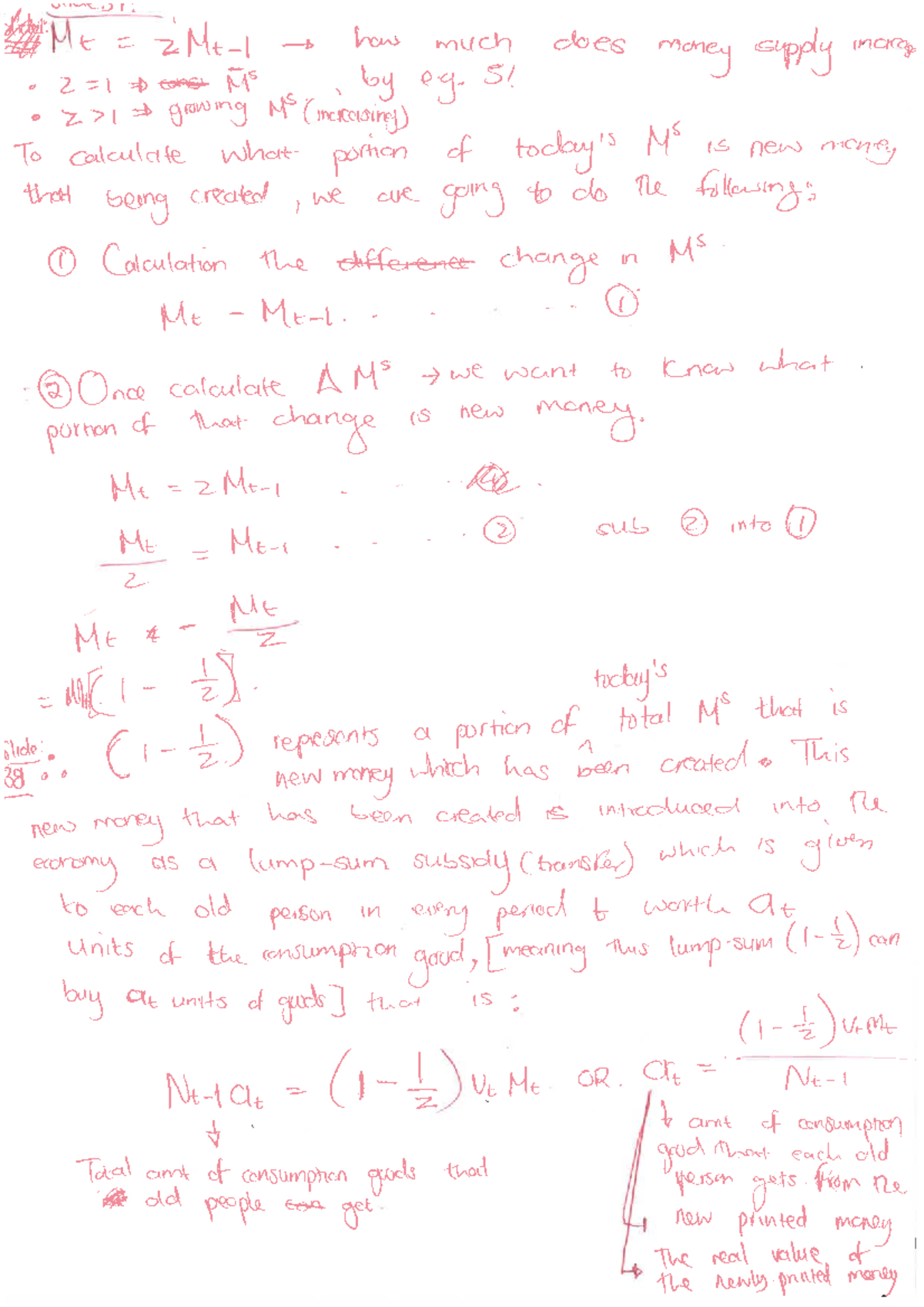 S1 - Practice Material on Money Supply Increase and New Money ...