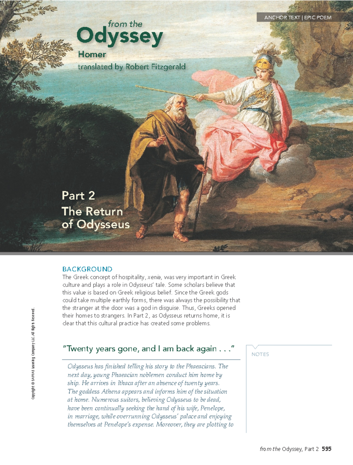 The Odyssey (Part 2) - The Return of Odysseus and His Challenges - Studocu