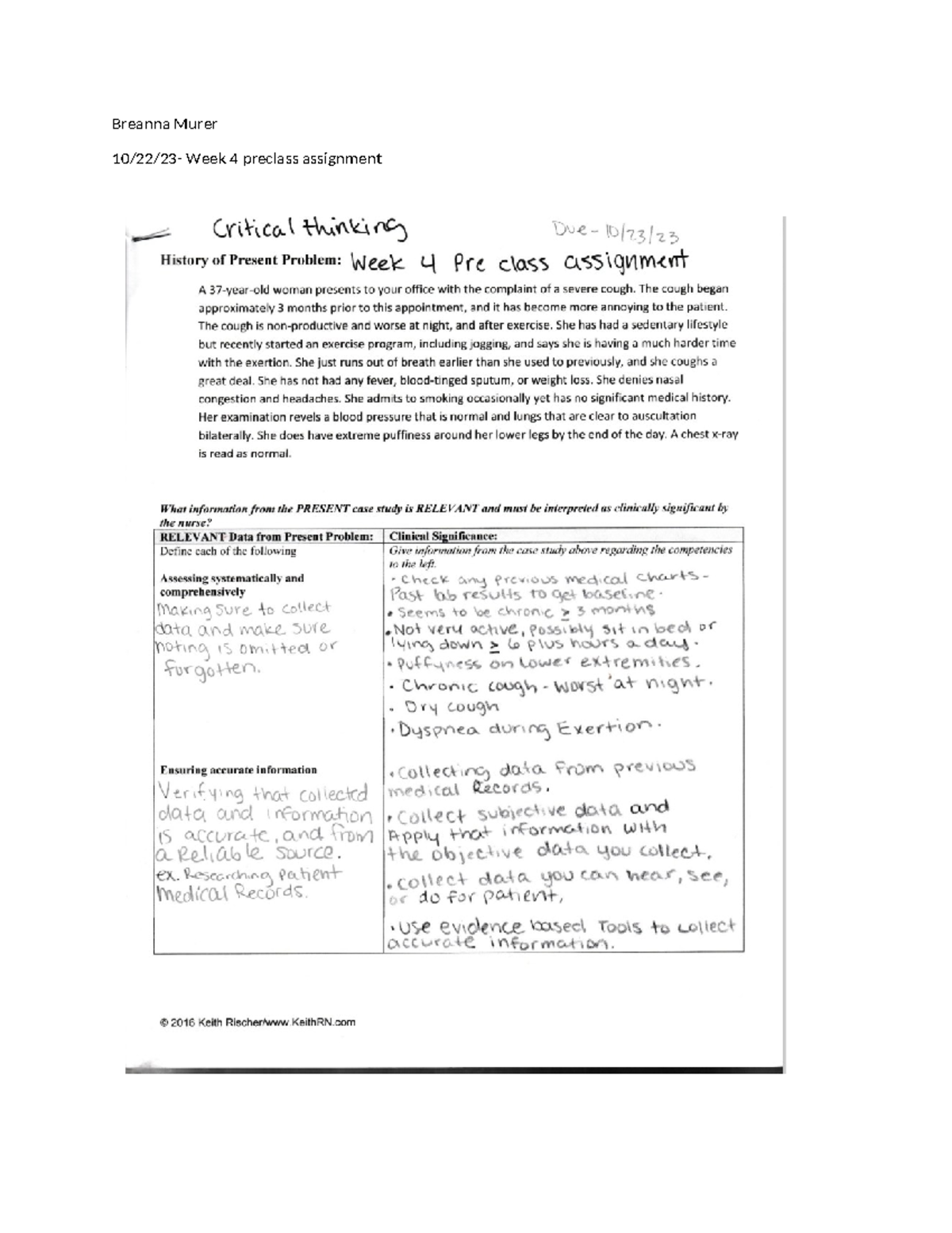 CT-PCA Week 4 - Preclass Assignment Overview - Studocu