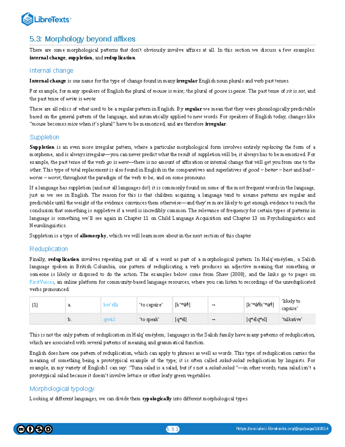 5.3: Morphological Patterns and Typology in Language Structures - Studocu
