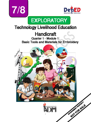 TLE Grade 7N8 Dressmaking Module 1 WEEK1(14) - 7/ TECHNOLOGY LIVELIHOOD AND EDUCATION ...