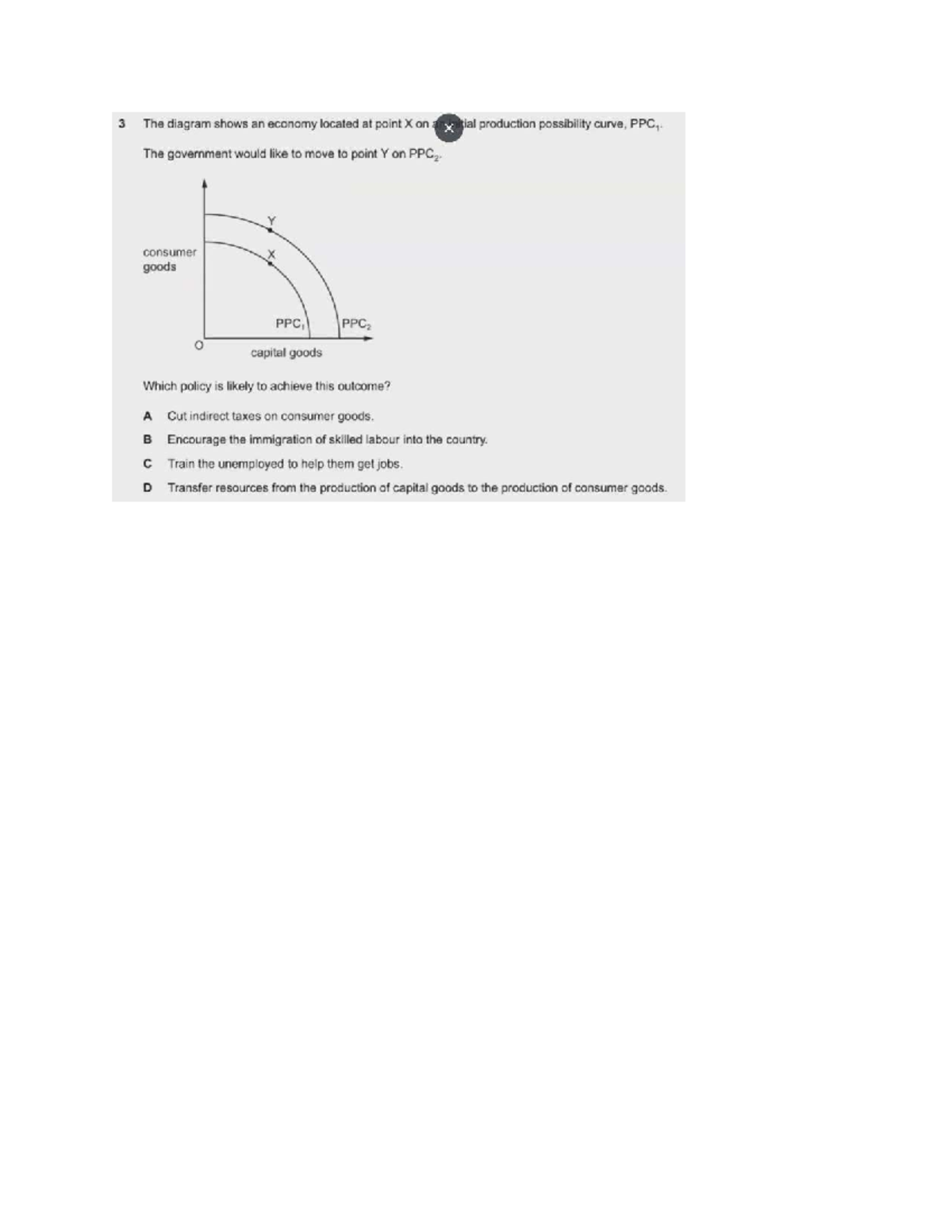 Economics 2 - Policy Options for Shifting Production Possibility Curve ...