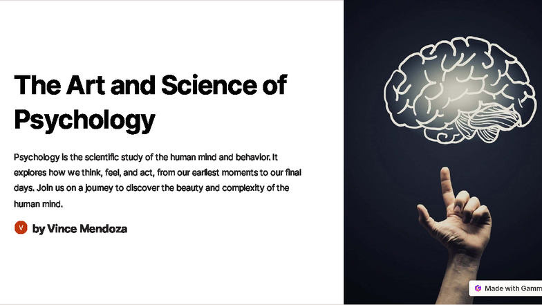 Psychology 101: Exploring Mind, Behavior, and Major Theories - Studocu