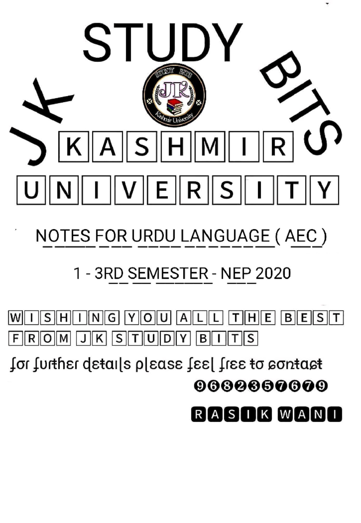 Urdu Language Study Notes (AEC) - 3rd Semester (URM022A) - Studocu