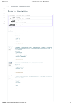 Semana 2 Desarrollo de proyectos - Desarrollo de proyectos 1. Mis ...
