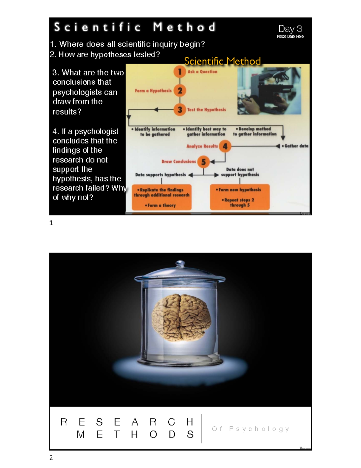 Scientific Method & Research Methods: Case Studies & Observations - Studocu