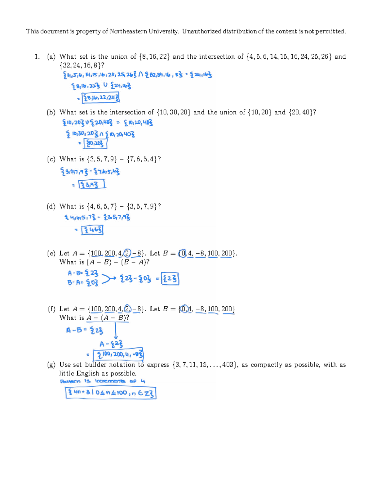 CS1800: Homework 1 Solutions on Set Theory and Game Proofs - Studocu
