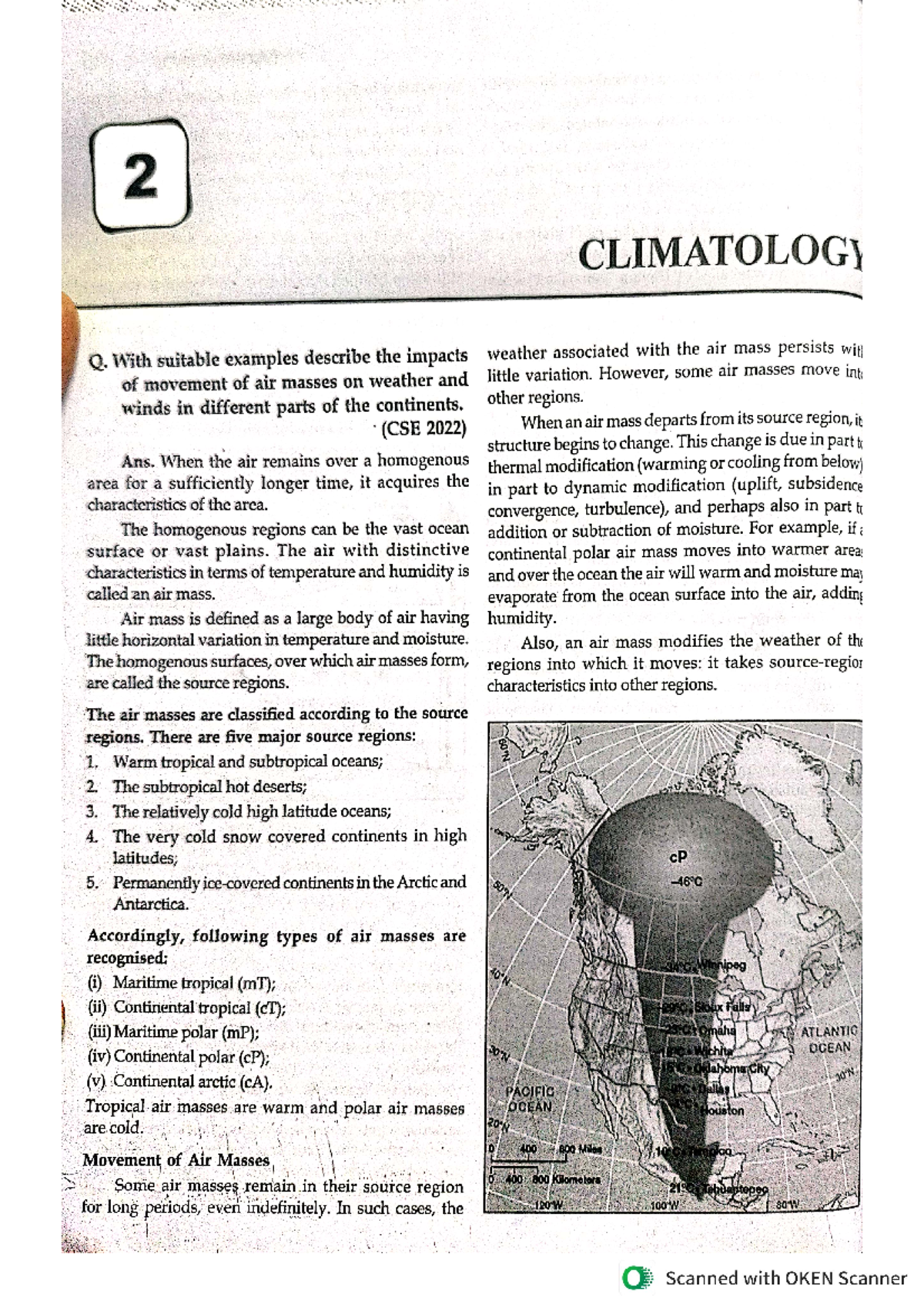 Climatology - Geography/ - 2 Q. With suitable examples describe the ...