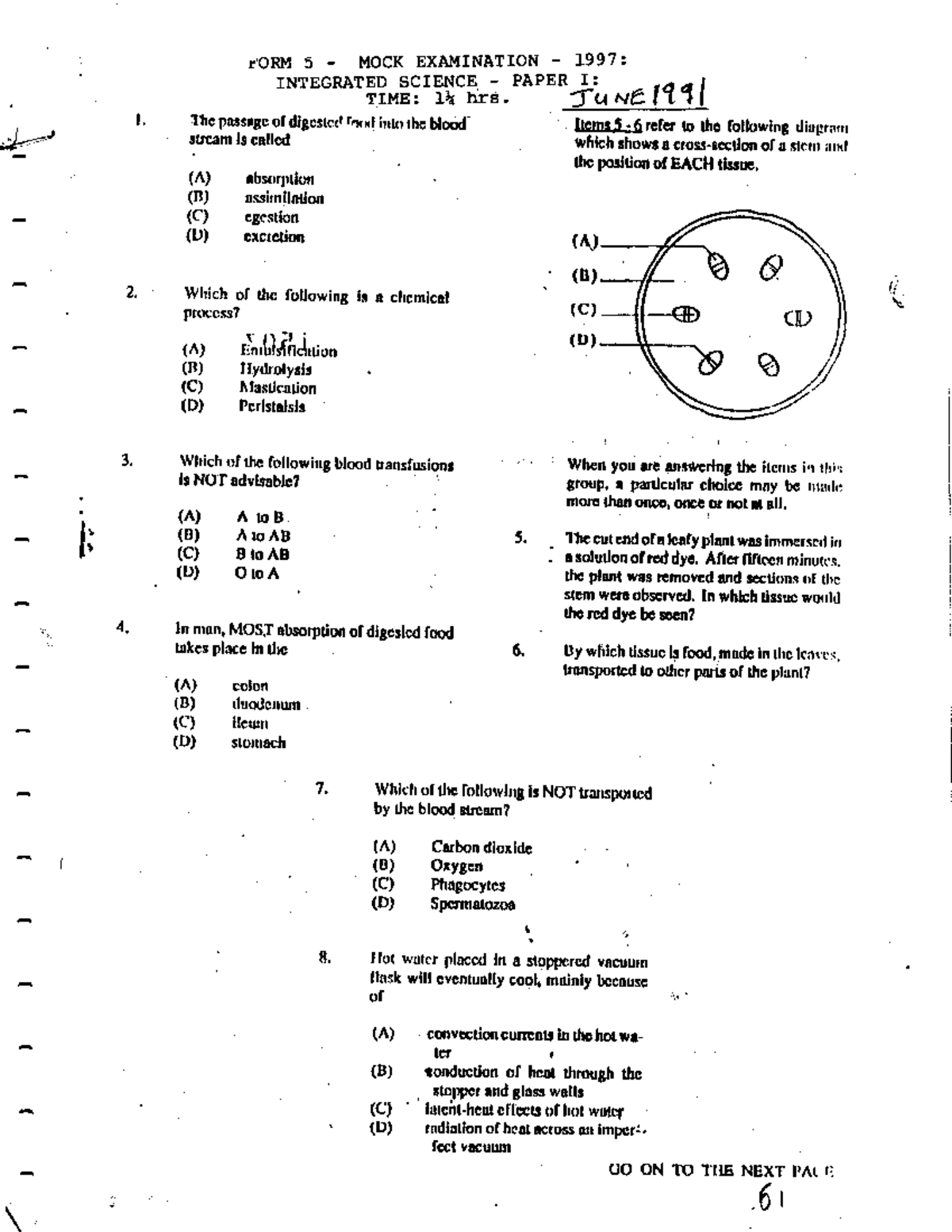 CSEC Integrated Science P1 Final Exam Review Booklet - Studocu