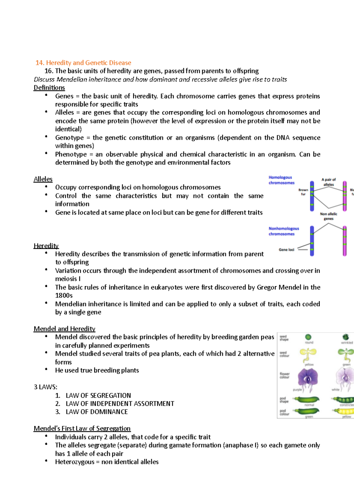 Hereditary and genetic disease lecture - Heredity and Gene/c Disease 16 ...